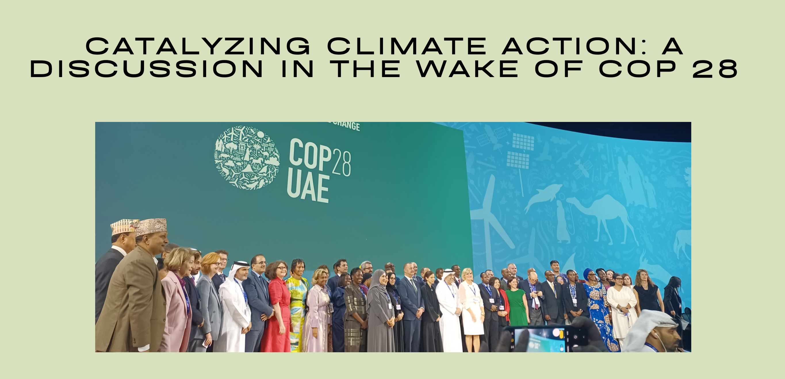 Recap of Catalyzing Climate Action: A Discussion in the Wake of COP 28 | CCASS